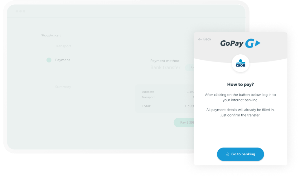 Online bank transfer | GoPay