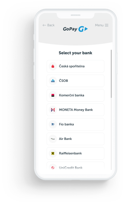 Online bank transfer | GoPay