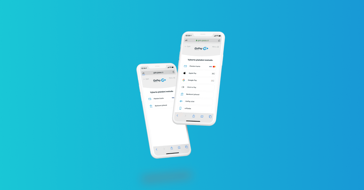 Preferred payment methods settings | GoPay