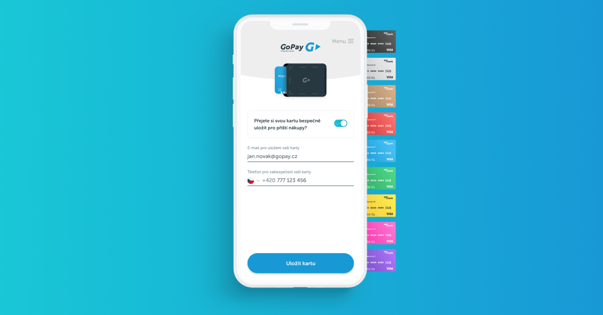 Managing your saved cards | GoPay